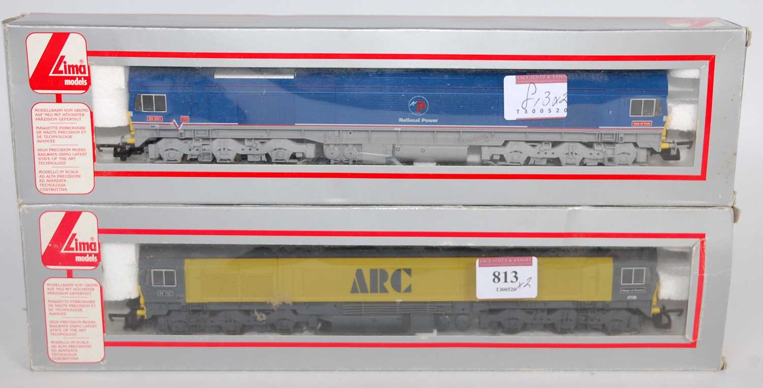 2 Lima class 59 Co-Co diesel locomotives - auctions & price archive