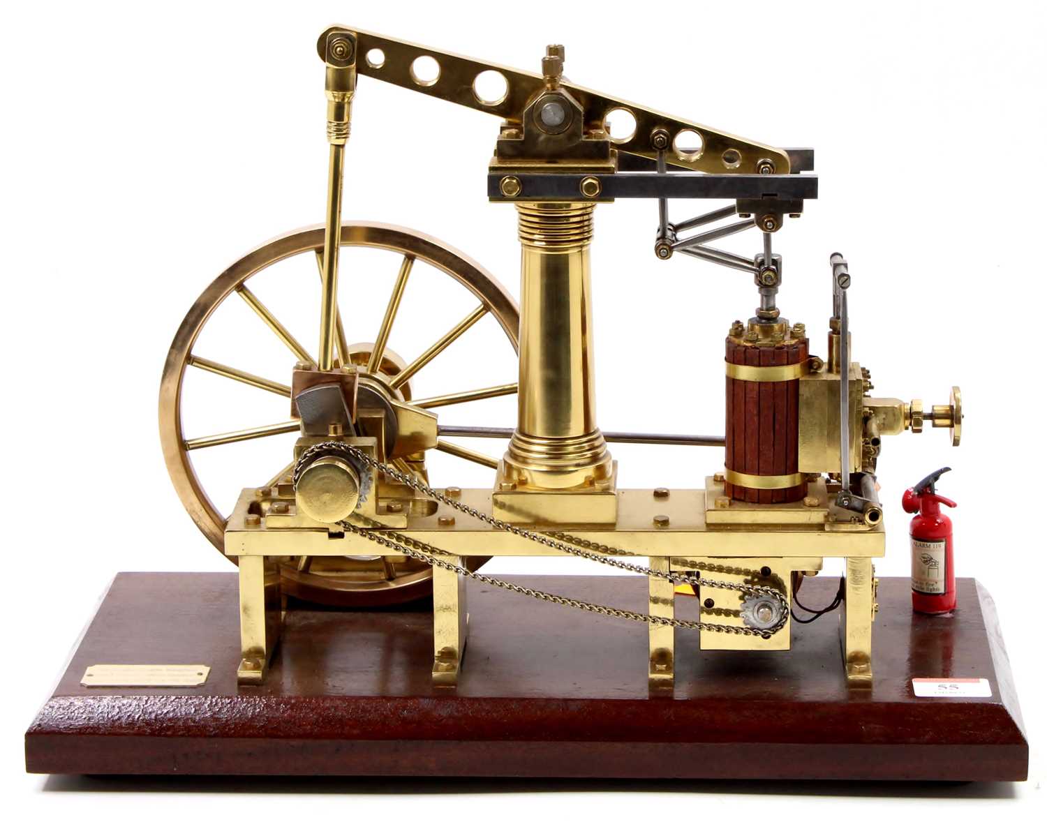 An all brass scale model of a live steam - Auktionen & Preisarchiv